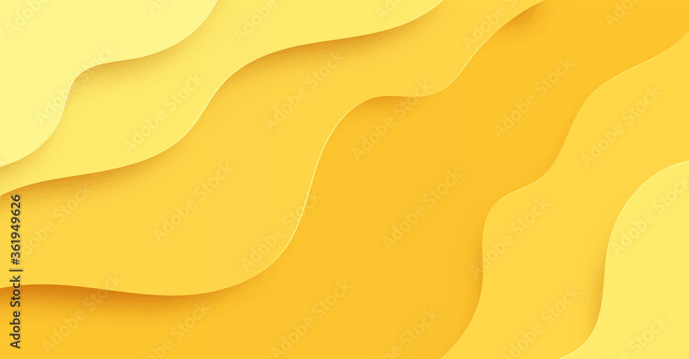 Papercut multi layers 3D color texture vector background. Abstract ...