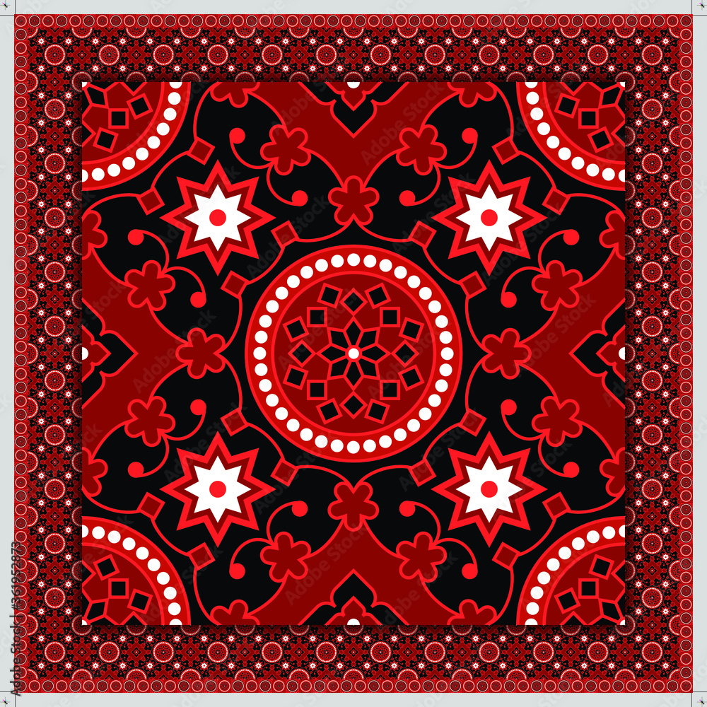 Ajrak Shawl - Sindhi Culture Fabric Pattern - Traditional Indus Valley ...