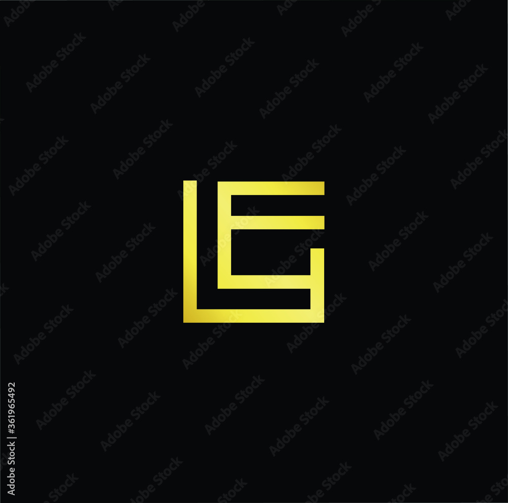 Minimal elegant monogram art logo. Outstanding professional trendy ...