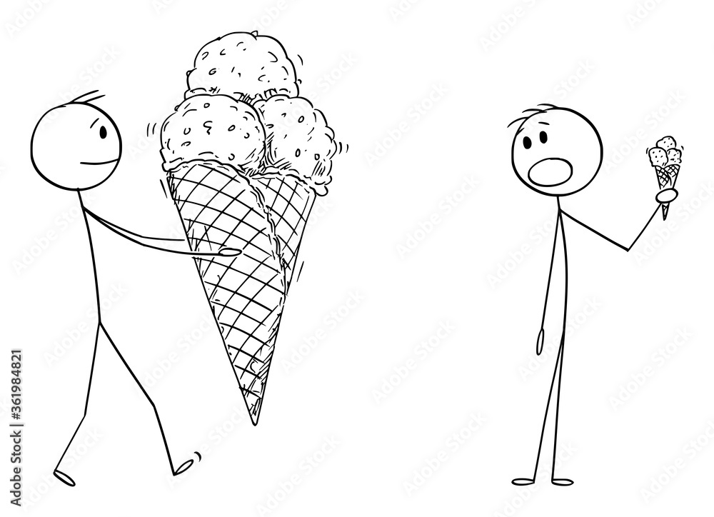 Vector cartoon stick figure drawing conceptual illustration of man ...