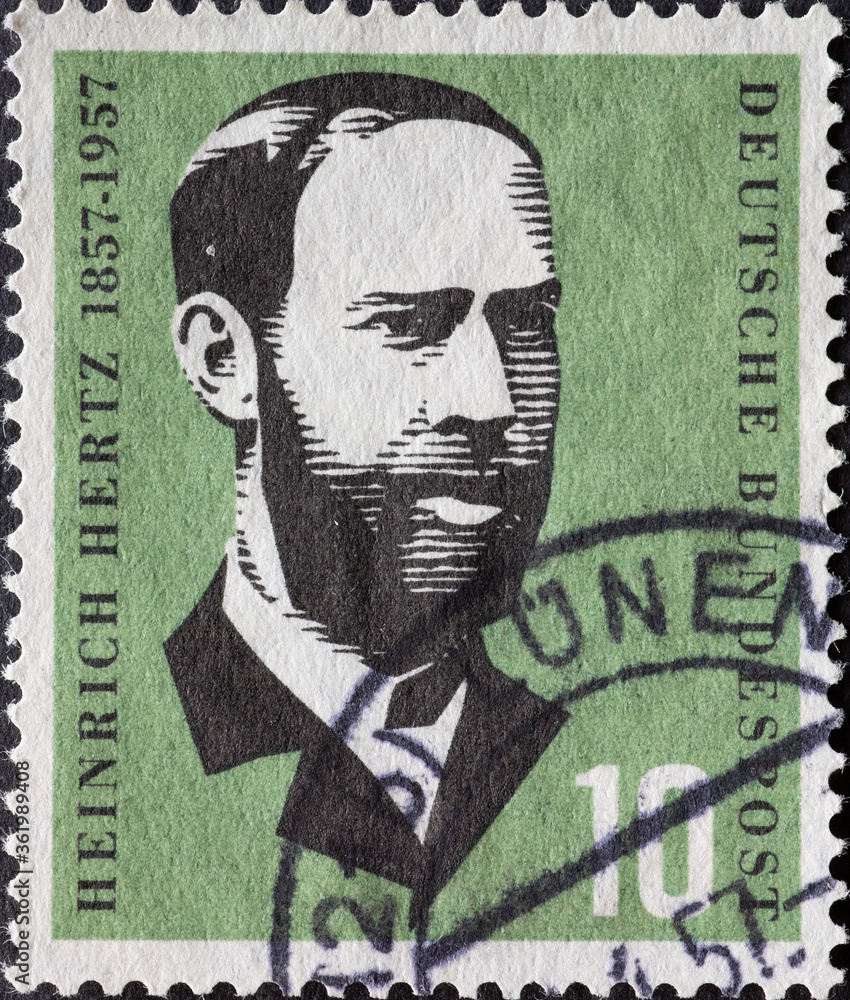 GERMANY - CIRCA 1957: a postage stamp printed in Germany showing an ...