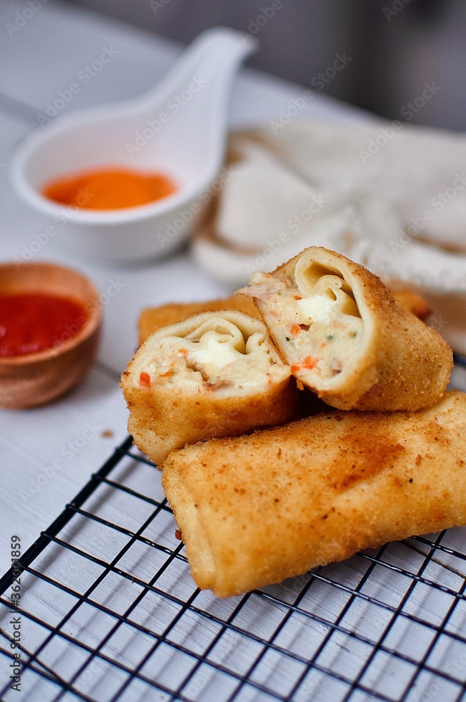 Delicious Risoles or Risol Mayo is a typical Indonesian traditional ...