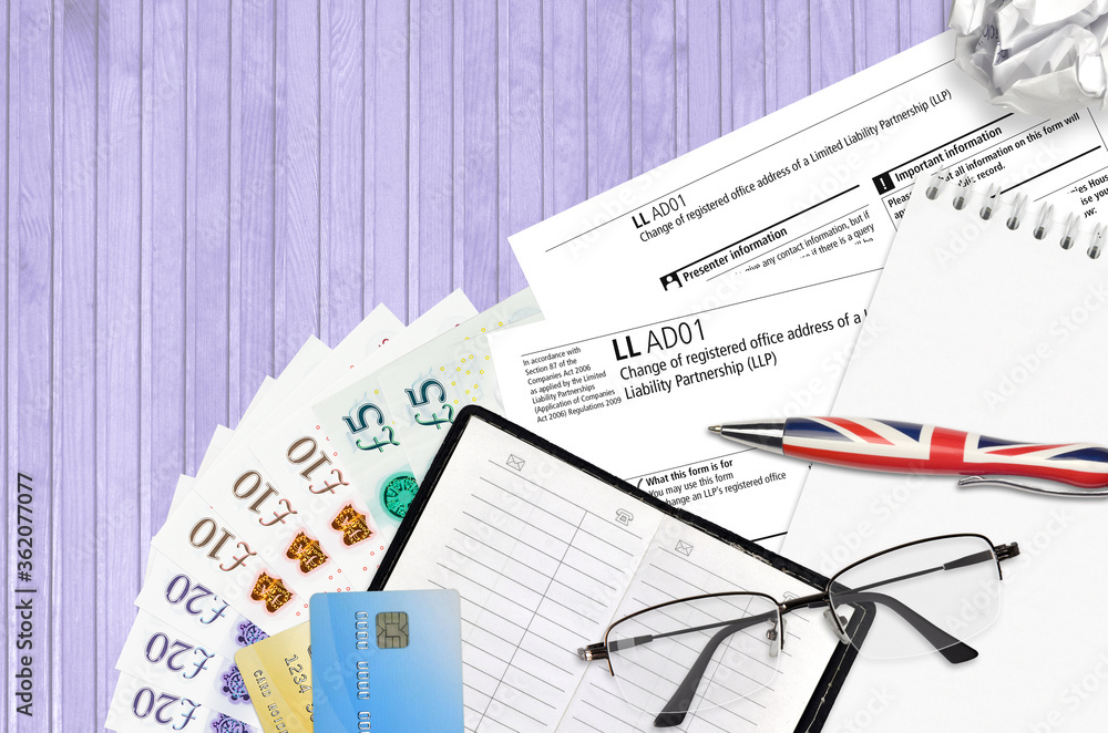 English form LLAD01 Change of registered office address of a limited ...