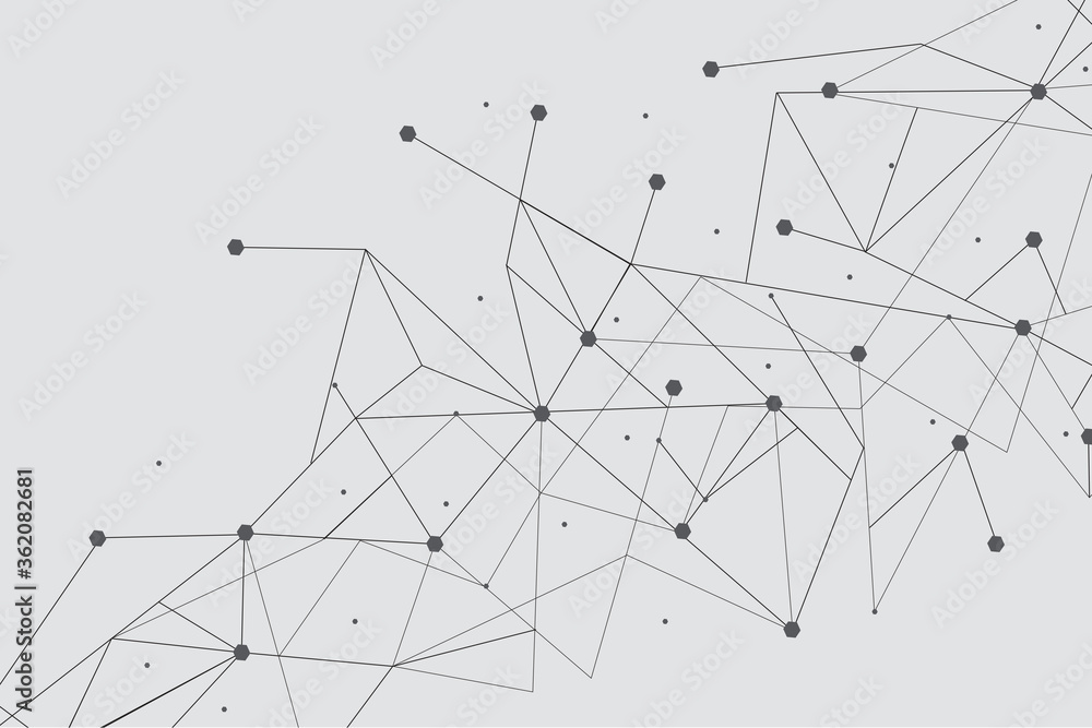 Network connect background, abstract vector. Digital network background ...