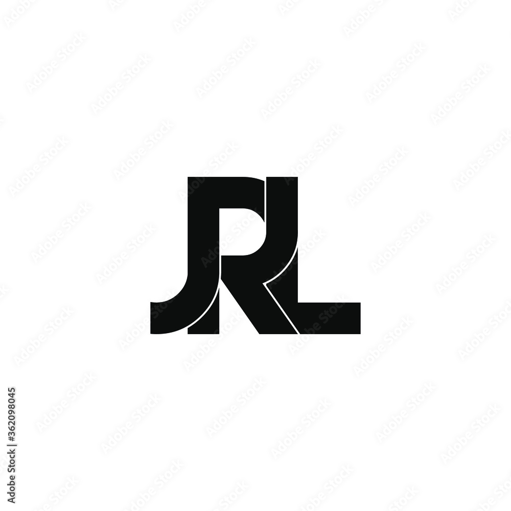 jrl letter original monogram logo design Stock Vector | Adobe Stock