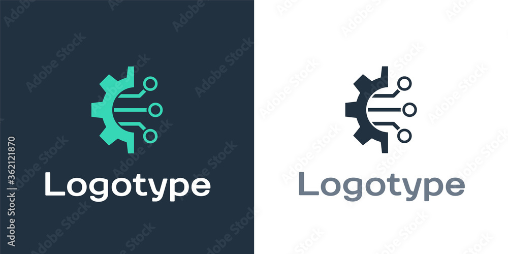 Logotype Algorithm Icon Isolated On White Background Algorithm Symbol Design From Artificial