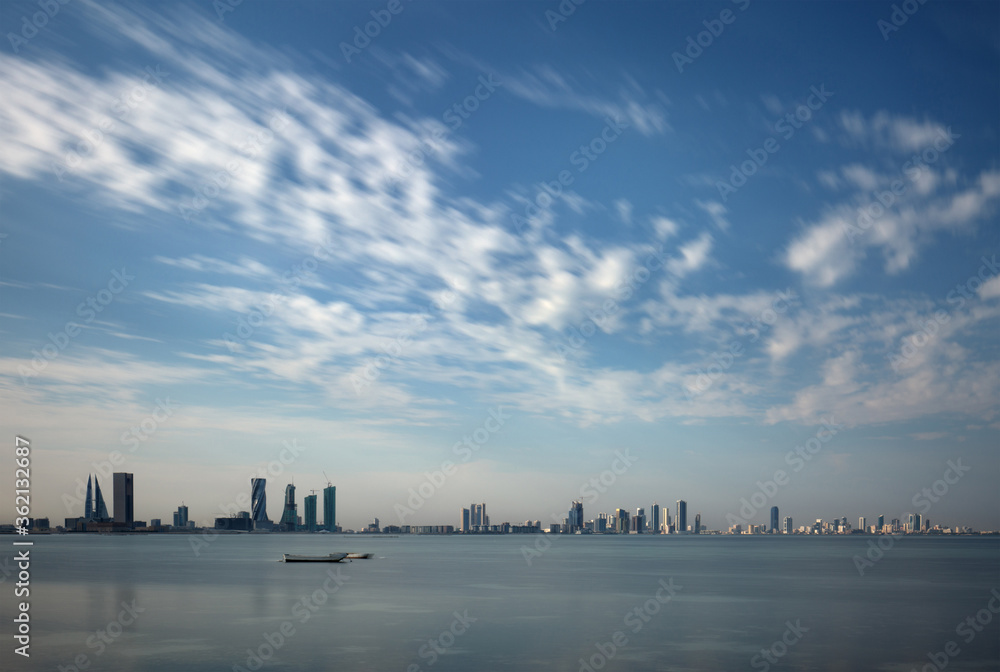 Foto de Bahrain skyline with iconic buildings of Bahrain do Stock ...