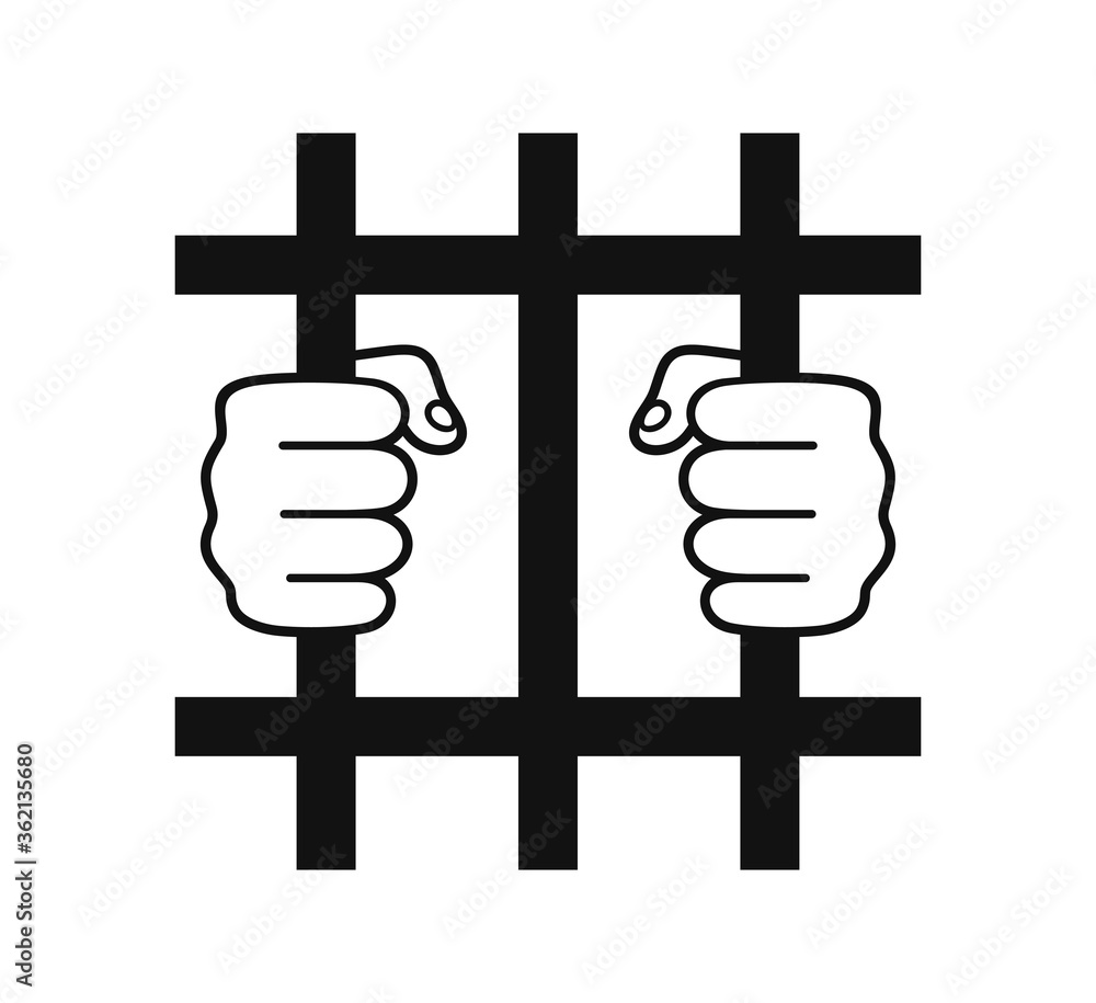 Jail logo. Isolated jail on white background Stock Vector | Adobe Stock