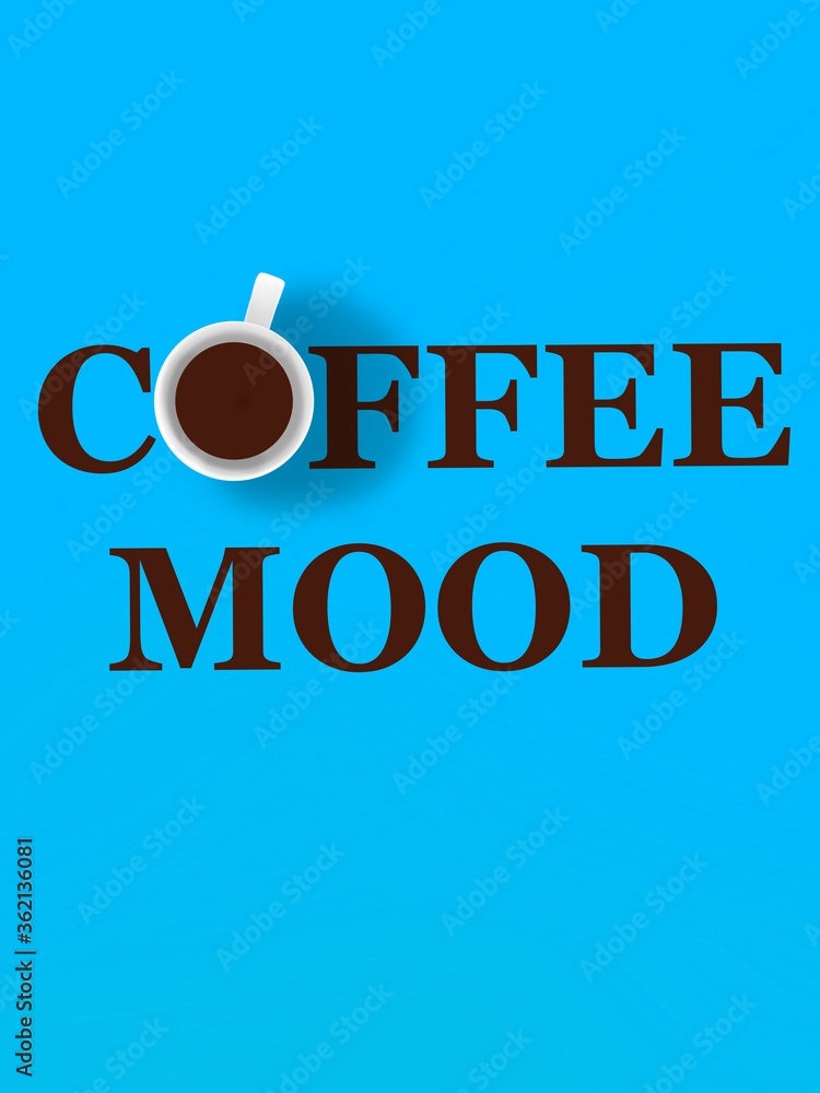 Cut of coffee, coffee mood illustration, high quality illustration, can ...