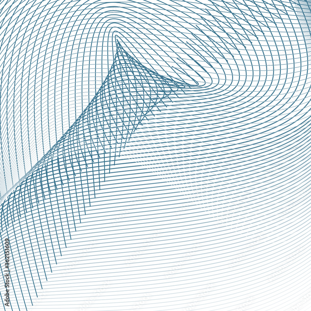 Energy, power concept. Industrial style. Sound, radio waves. Navy blue ...