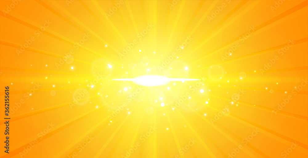 glowing center light rays yellow background design Stock Vector | Adobe ...