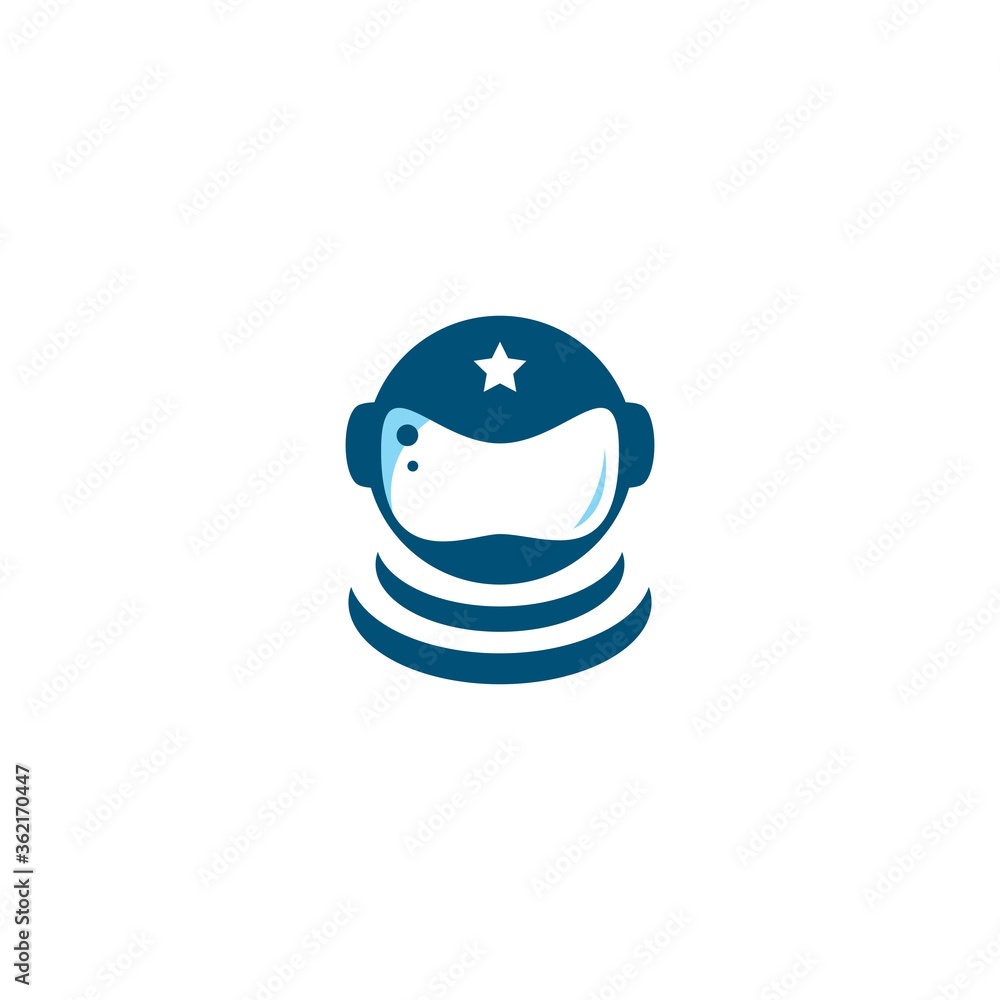 Astronaut helmet logo vector Stock Vector | Adobe Stock