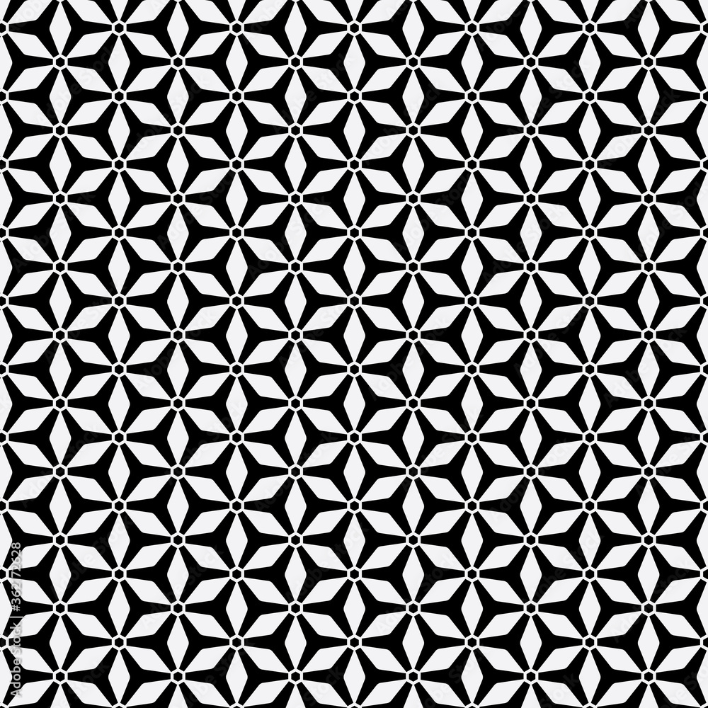 Abstract flower vector pattern, repeating diamond shape circulars on ...