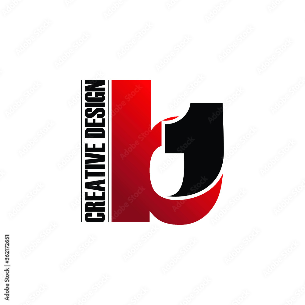 Letter b1 logo icon design vector. monogram logo vector illustration ...