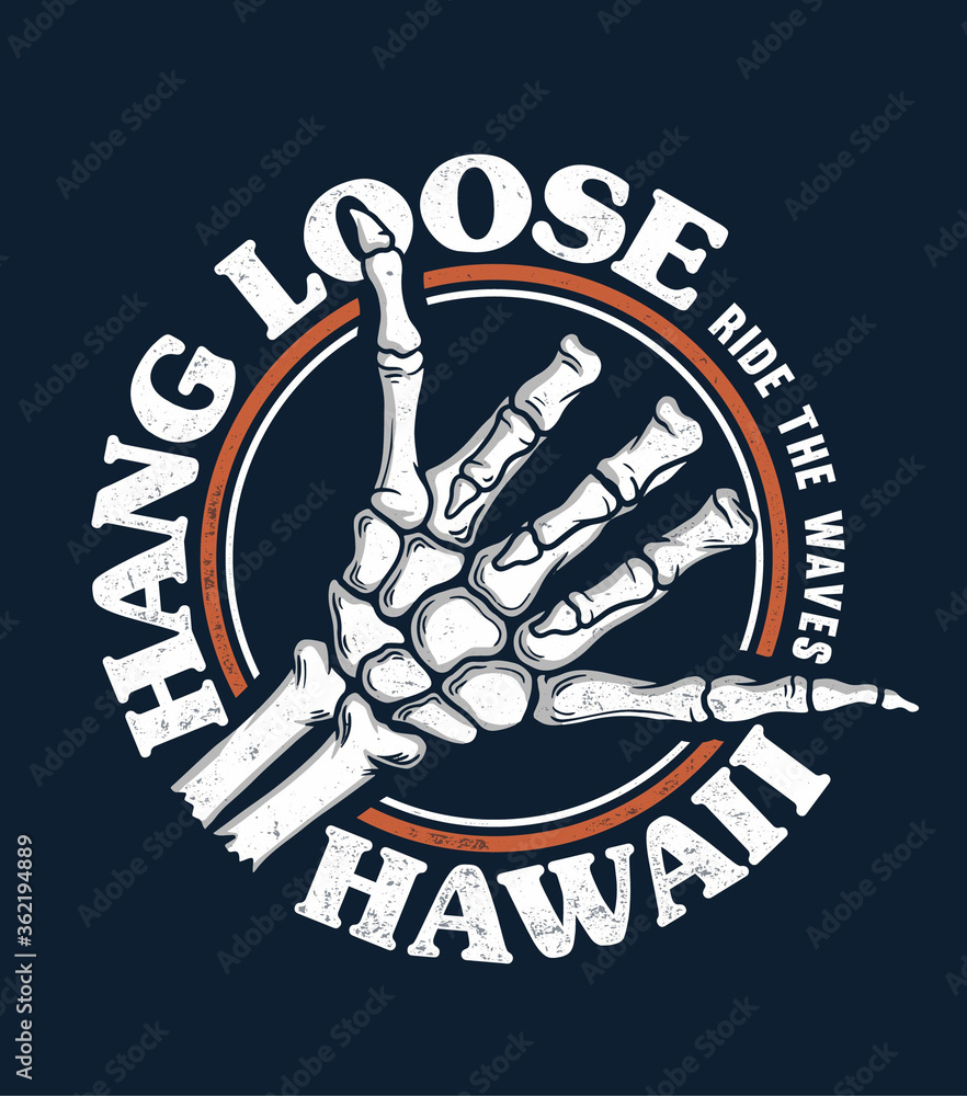 Hang loose sign vector illustration for t-shirt prints and other uses ...