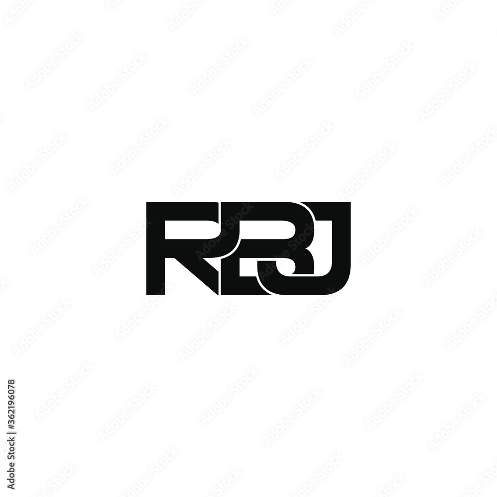 rbj letter original monogram logo design Stock Vector | Adobe Stock