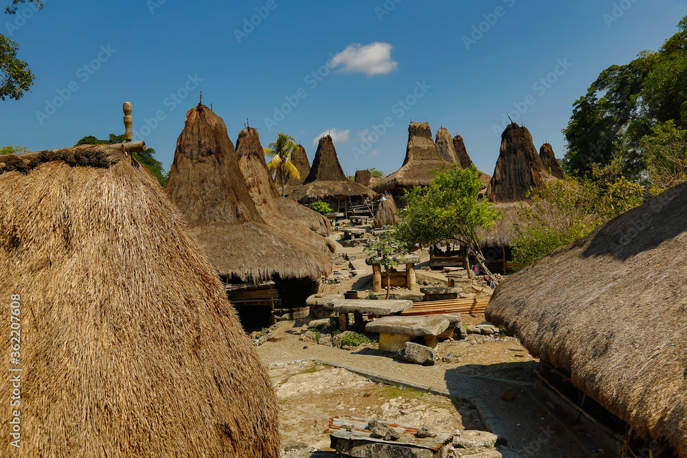 Sumbanese traditional homes and megalithic tombs. Sumbanese uma ...