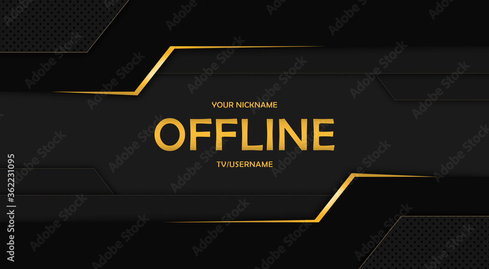 Offline twitch banner background 16:9 for stream. Offline black ... Offline twitch banner background 16:9 for stream. Offline black ...