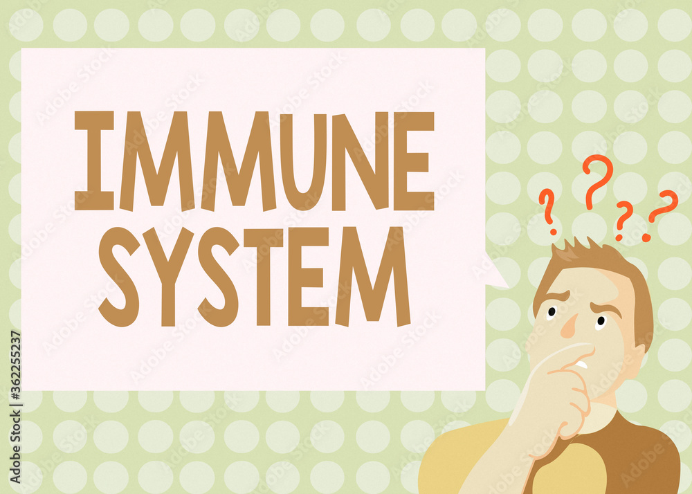 Conceptual hand writing showing Immune System. Concept meaning Complex ...