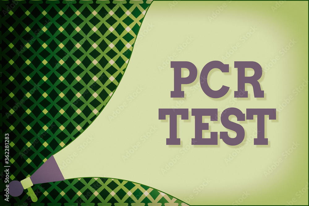 Writing note showing Pcr Test. Business concept for qualitative ...