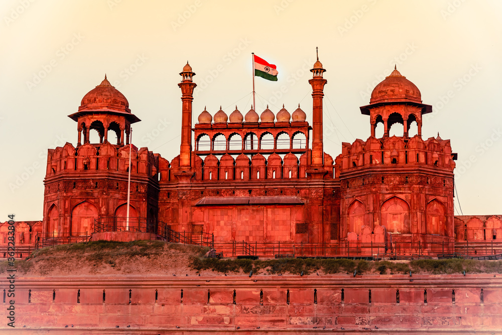 Red Fort is a historic fort UNESCO world Heritage Site at Delhi. On ...