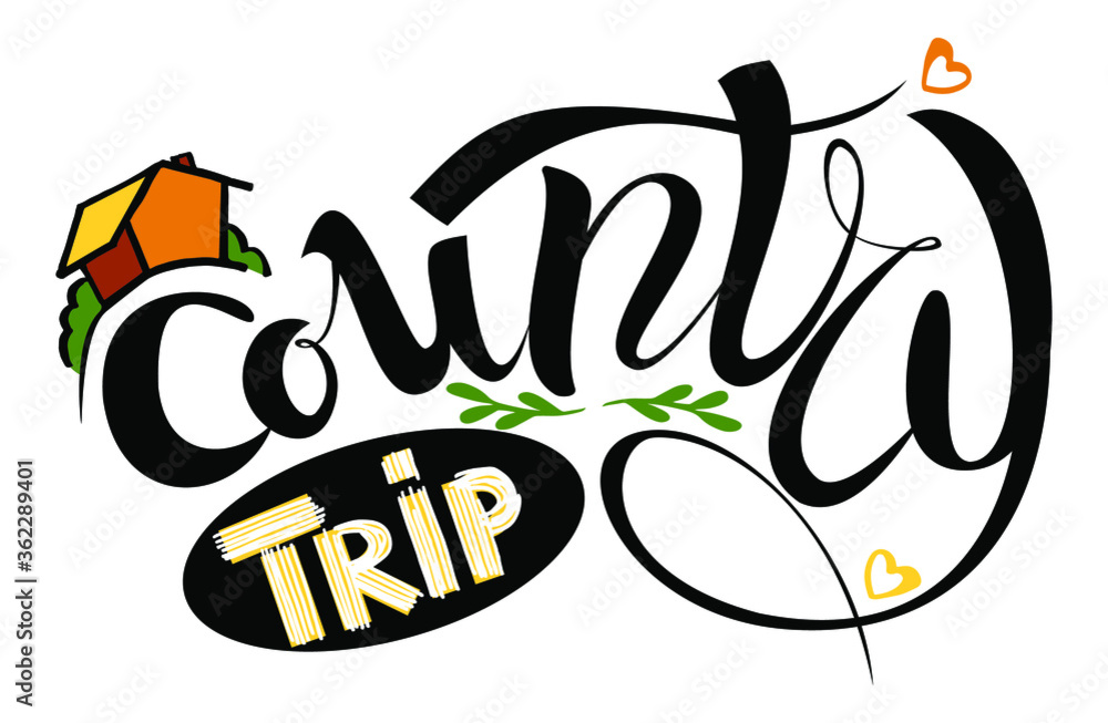 Pastel colors country trip text. New tourism trend. Local traveler ...