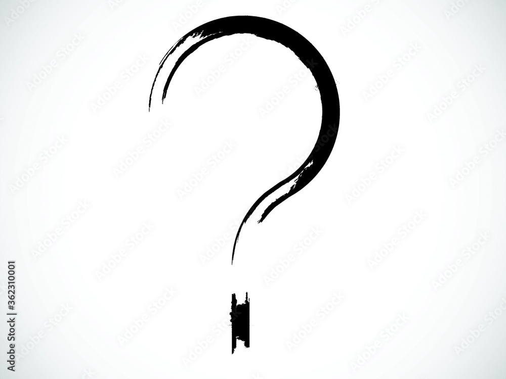 Grunge question mark . Vector . Stock Vector | Adobe Stock