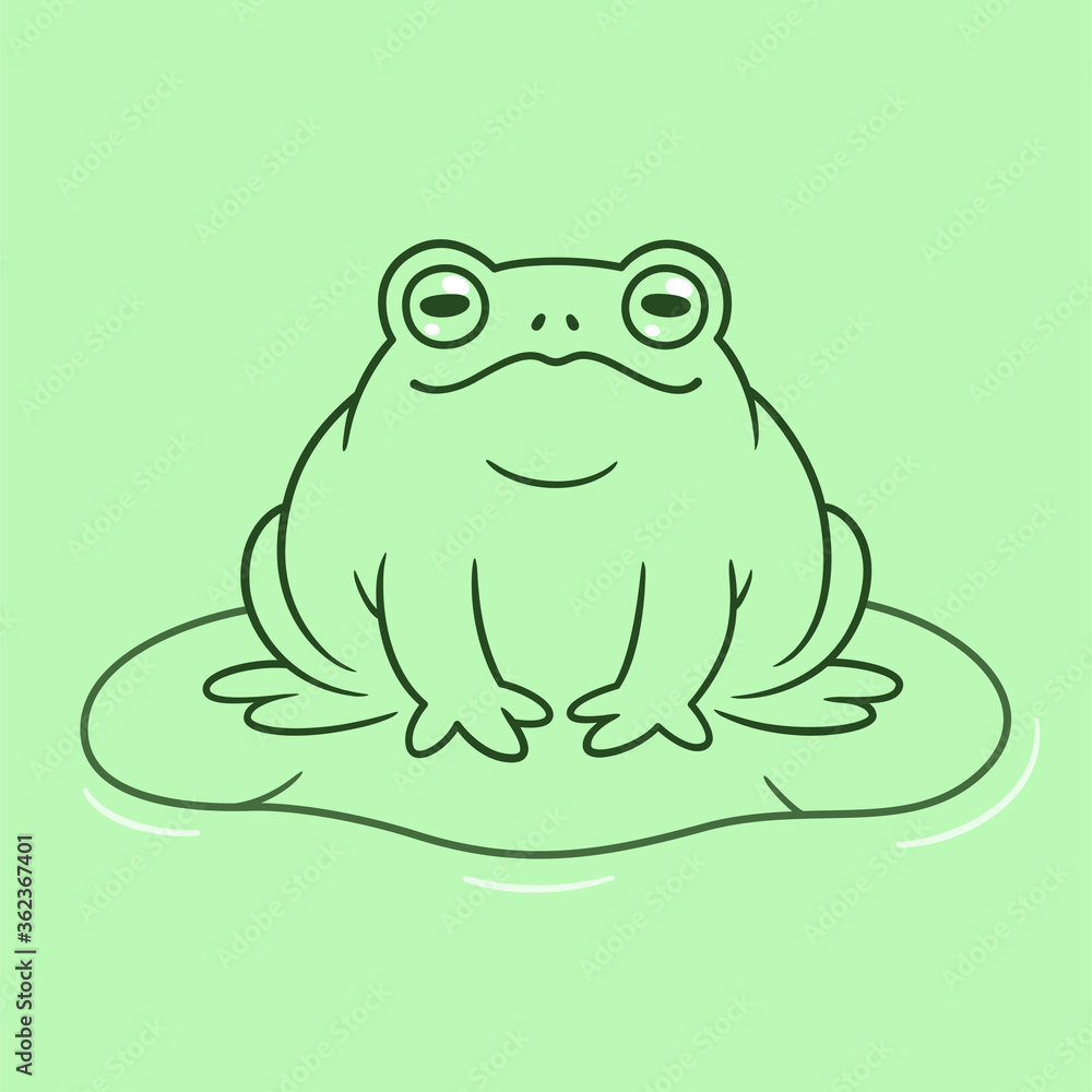 Cartoon toad drawing Stock Vector | Adobe Stock