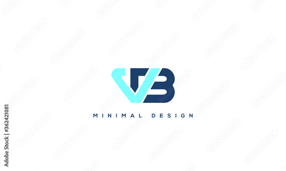 BV letter logo alphabet monogram icon symbol Stock Vector | Adobe Stock