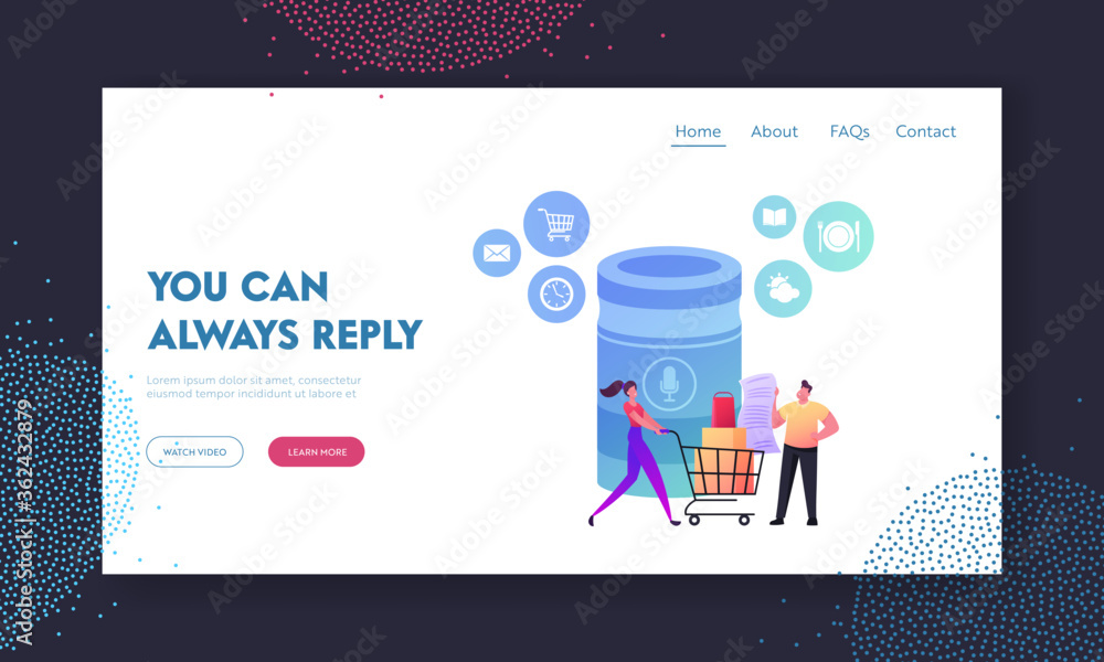 Smart Home Assistant Intelligence Technology Landing Page Template ...