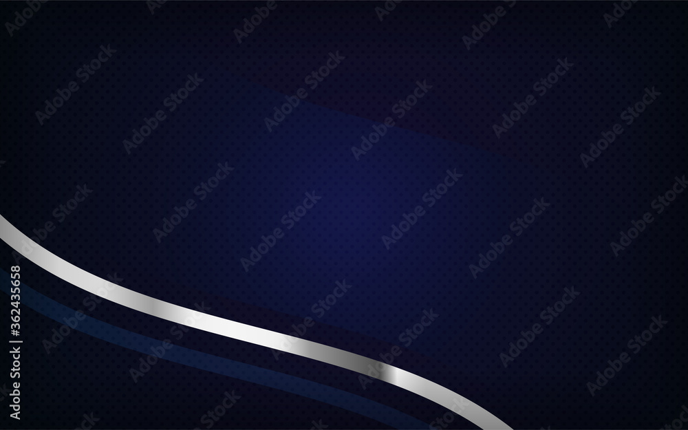 Luxury navy and silver lines combinations background design. Stock ...
