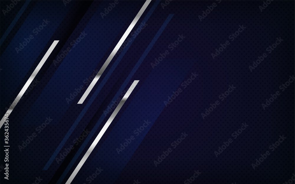 Luxury navy and silver lines combinations background design. Stock ...