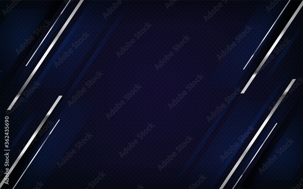 Luxury navy and silver lines combinations background design. Stock ...