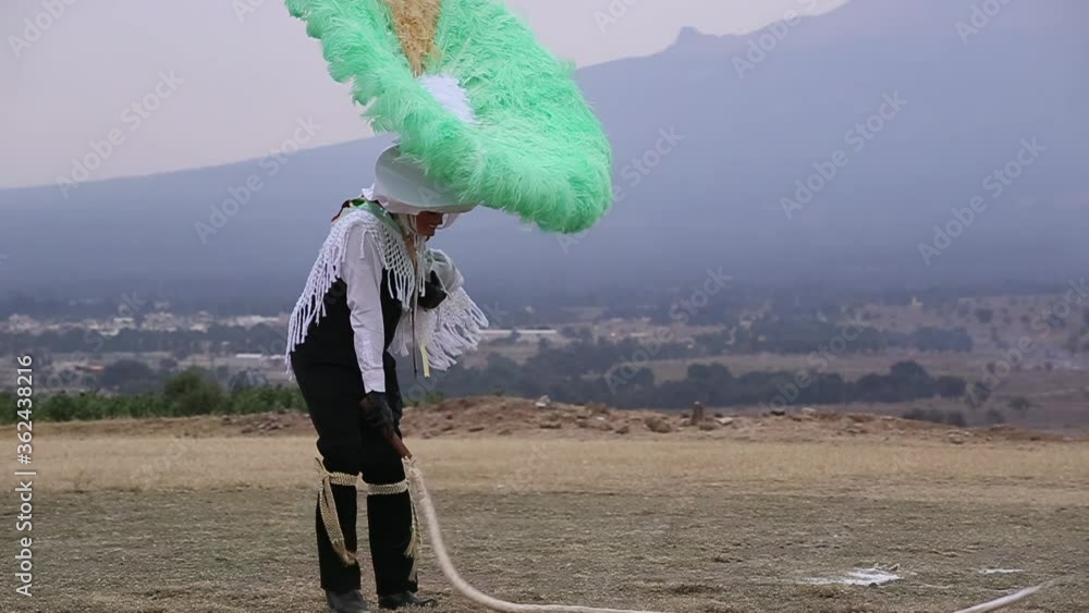 Charro , Mexican Dancer in traditional costume, folk dance on Tlaxcala ...