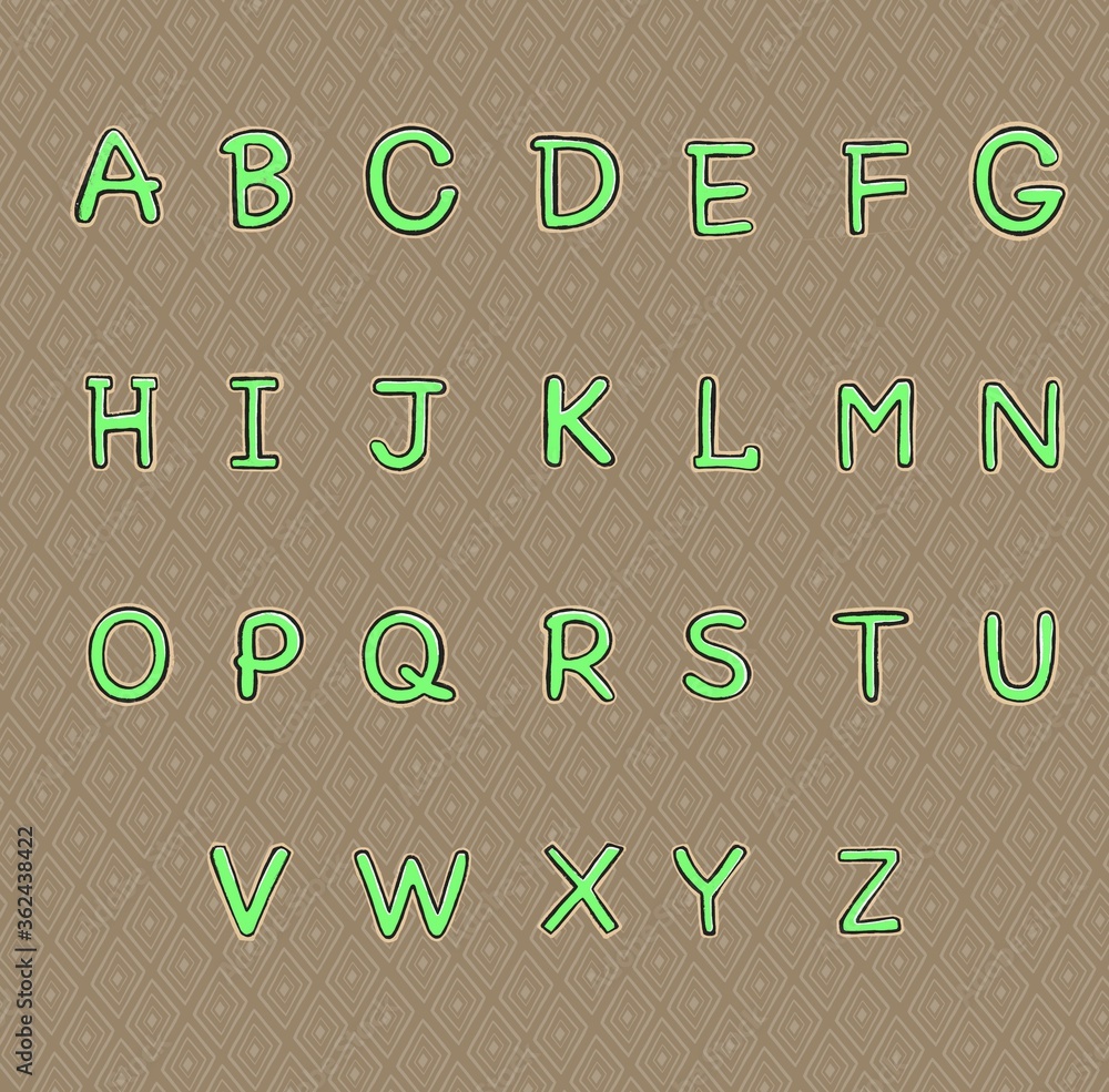 Cyrillic, children alphabet, alphabet, letters . Vector illustration ...