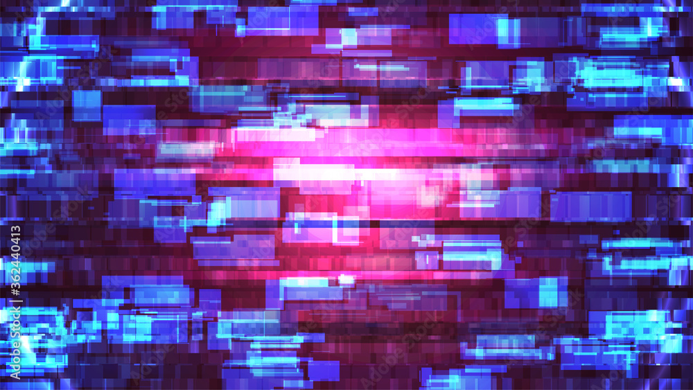 Cyberpunk glitch background. Digital distortion or noise pattern. Bad ...