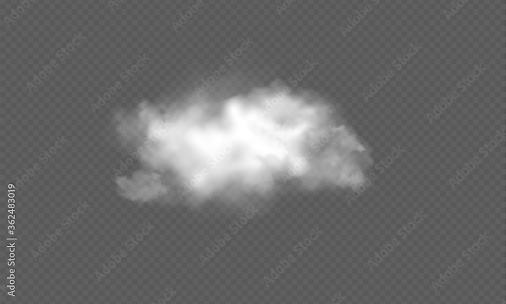 Realistic transparent cloud. Texture of clouds for template decoration ...