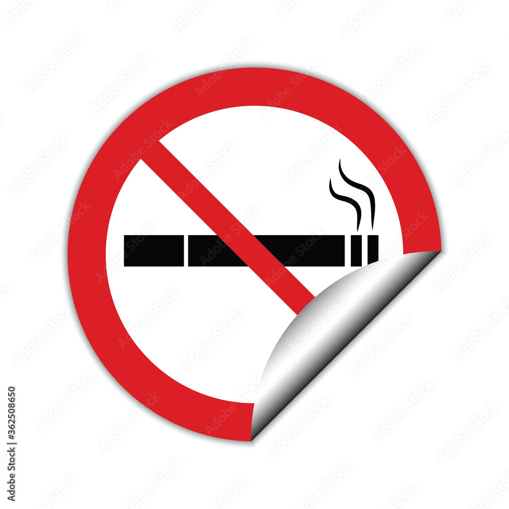No smoking icon. no cigarette icon prohibited sign. Stock Vector ...