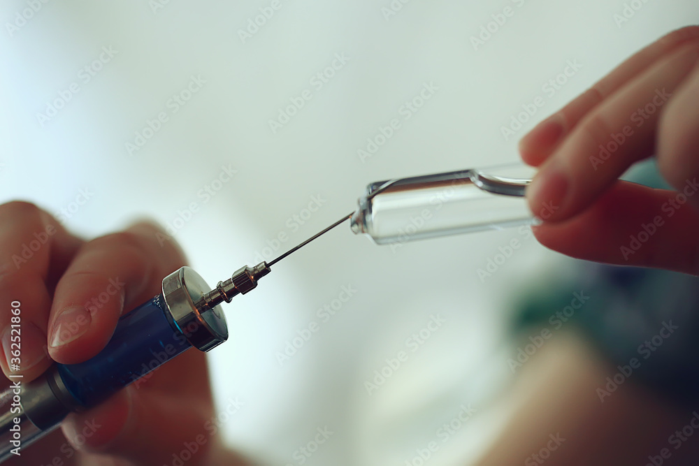 vaccination self-injection, panic pandemic coronavirus, injection ...