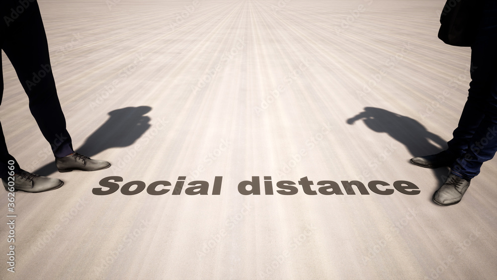 Concept or conceptual 3d illustration of a man to man meeting following ...