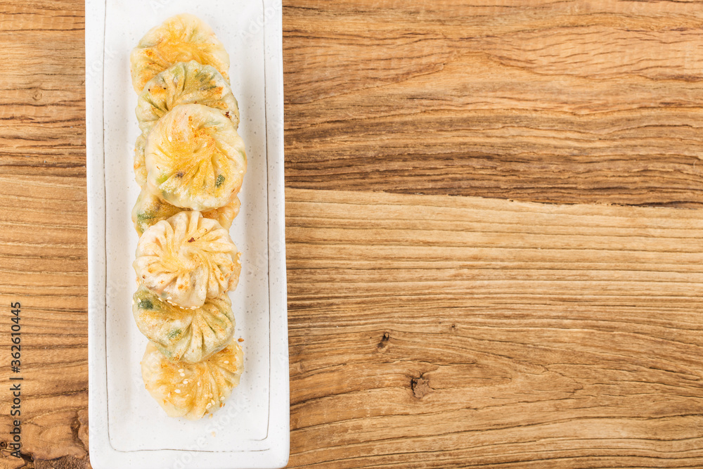 asia china cantonese food dim sum Pan fried pork bun Stock Photo ...