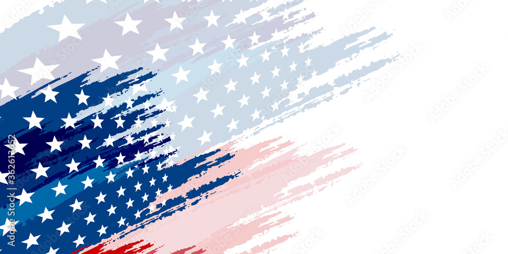 USA flag vector american national symbol of united states with stars ...