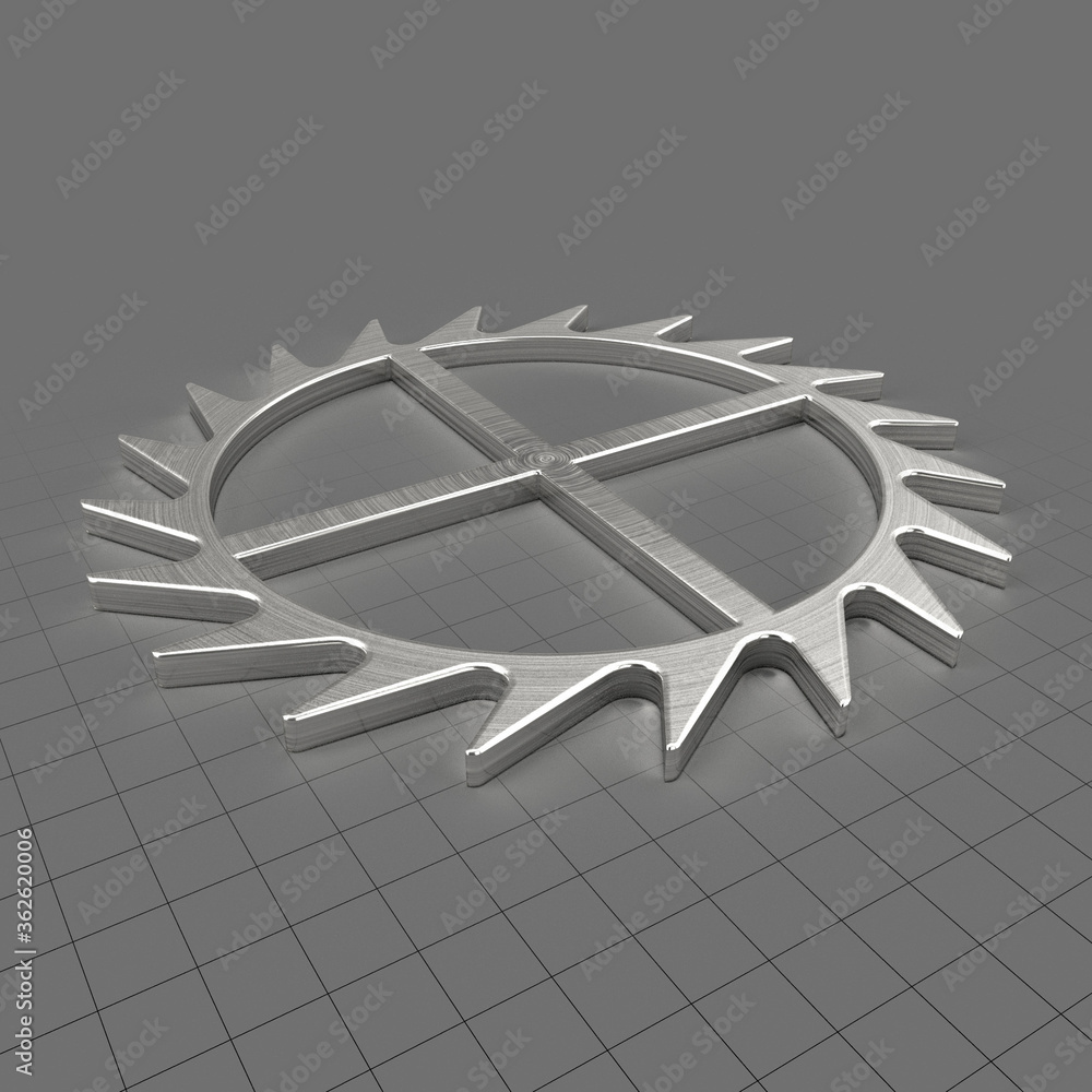 Escape wheel Stock 3D asset | Adobe Stock