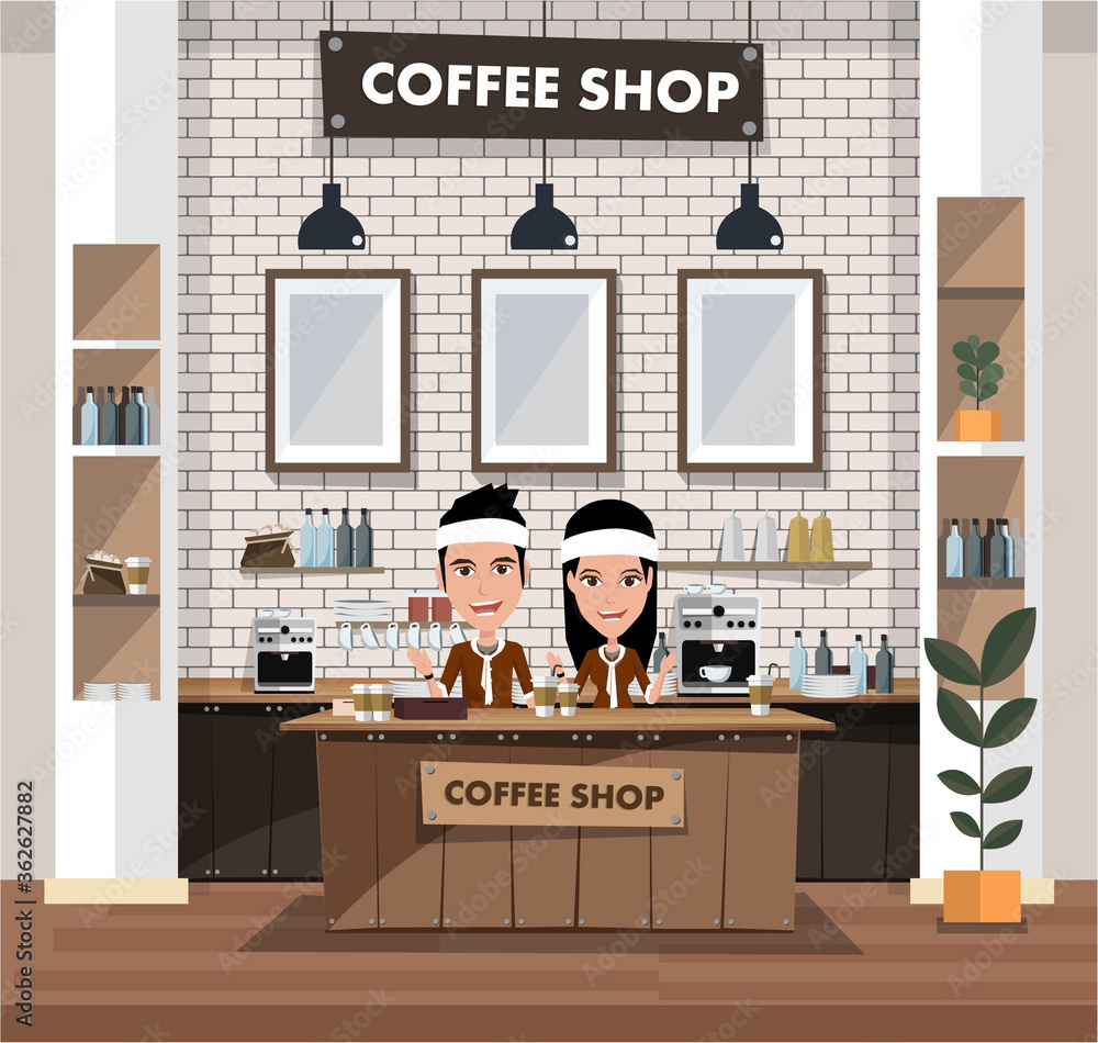 Cafe Shop Clipart