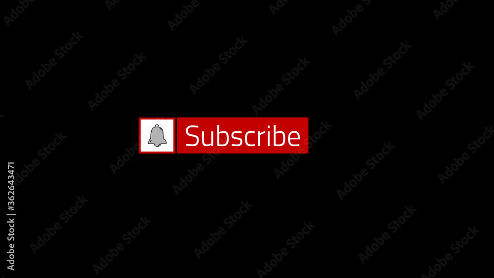 Illustrative Style Subscribe Button Stock Template | Adobe Stock