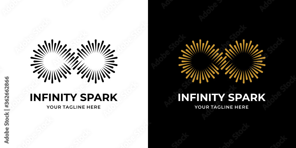 Infinity Spark Logo. Continue Icon Symbol. Stock Vector | Adobe Stock