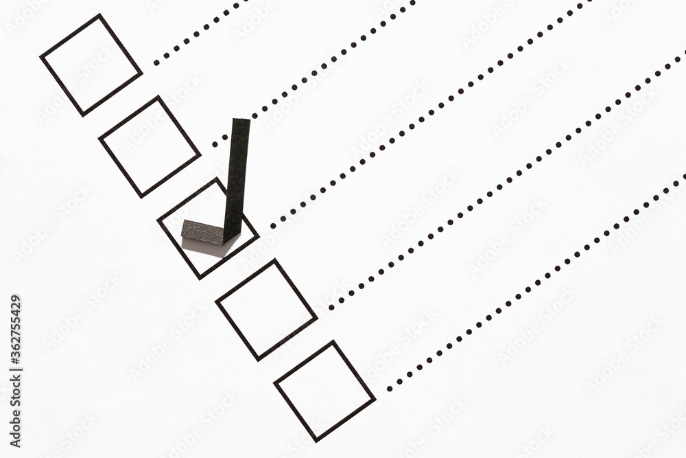 Check list and marker Stock Photo | Adobe Stock