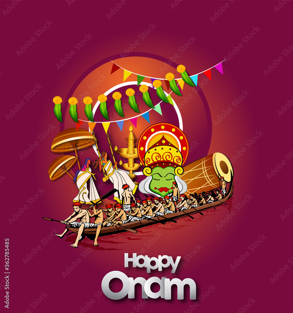 Happy Onam festival of South India Kerala. Big Shopping Sale ...