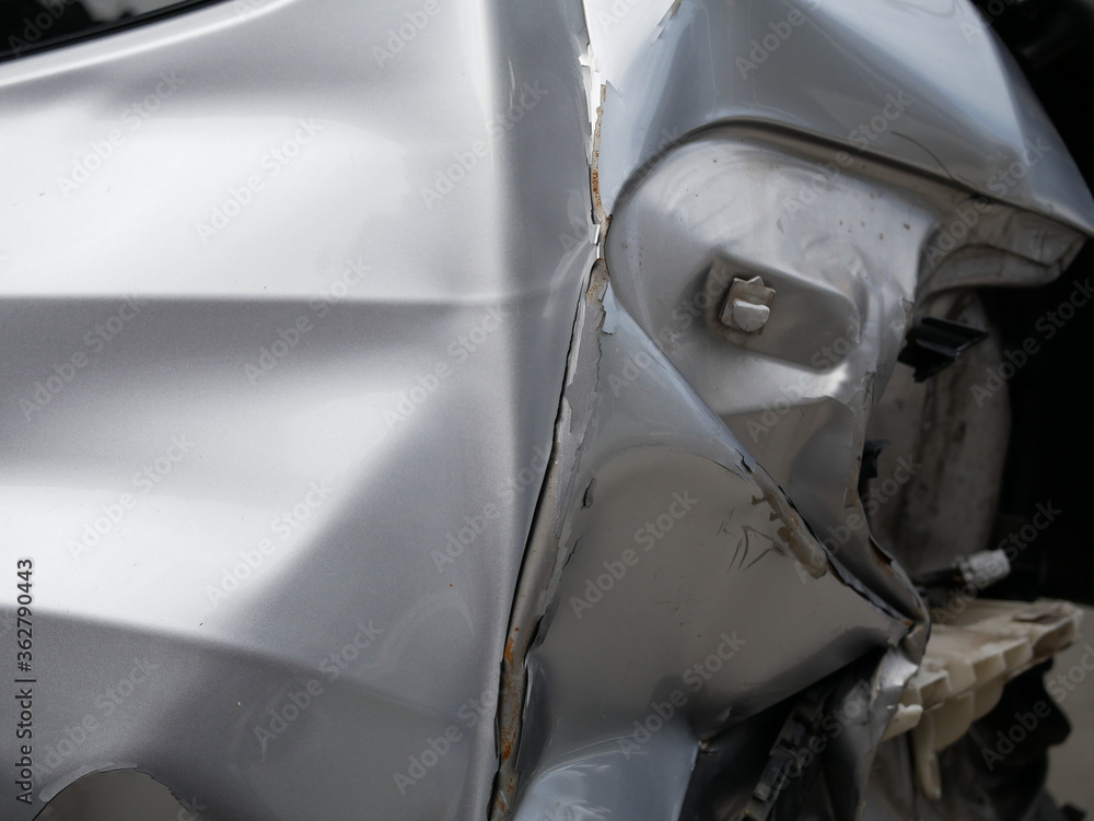 car scratched texture,car damage after traffic accident. Stock Photo ...