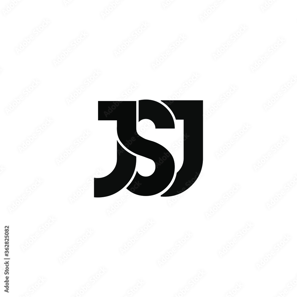 jsj letter original monogram logo design Stock Vector | Adobe Stock